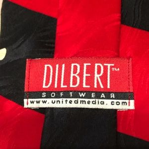 Dilbert | Accessories | Dilbert Red And Black Tie | Poshmark